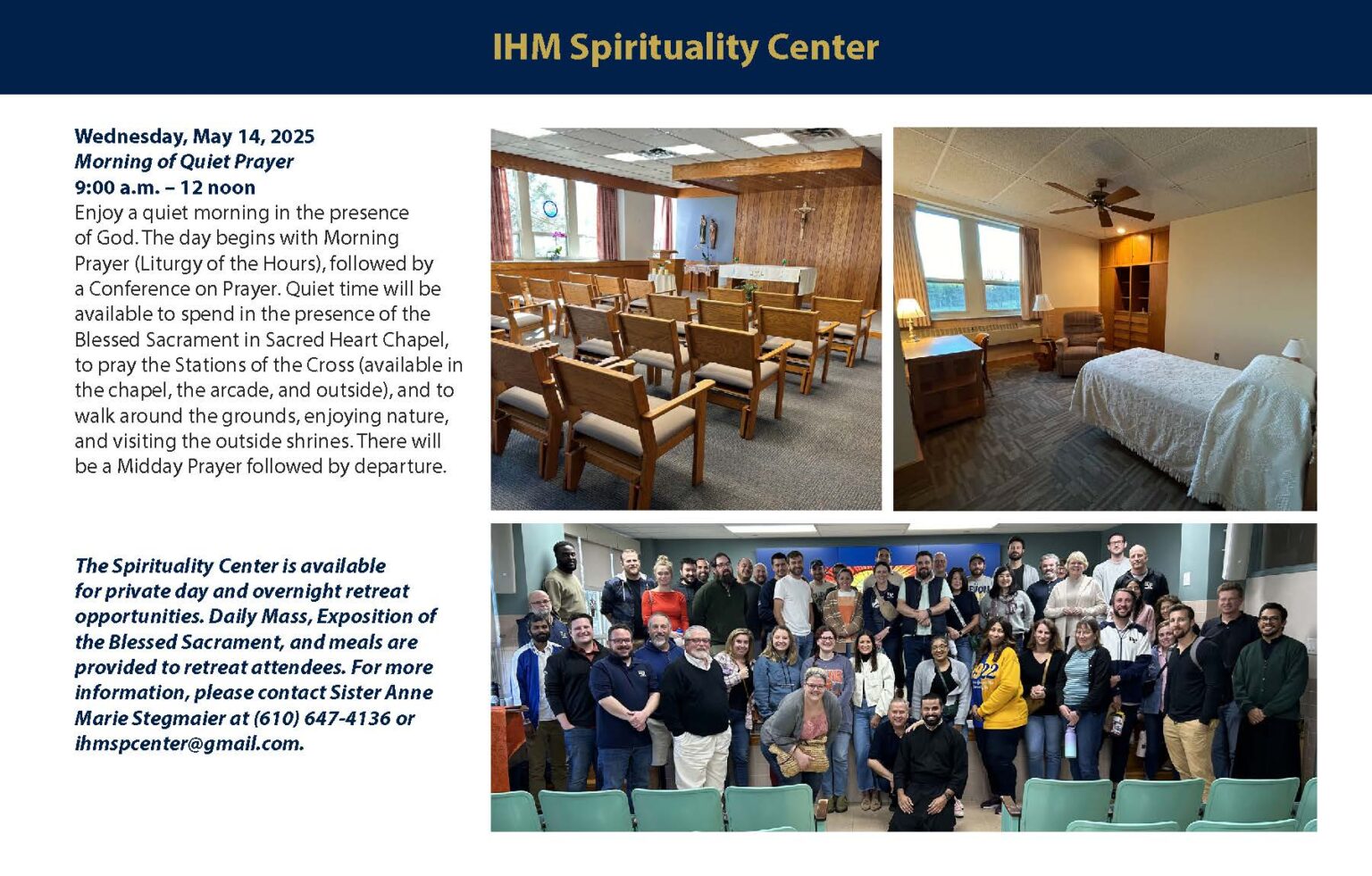 IHM Spirituality Center – Sisters, Servants of the Immaculate Heart of ...